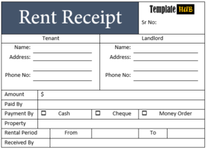10 Free Printable Rent Receipt Templates - MS Word Templates