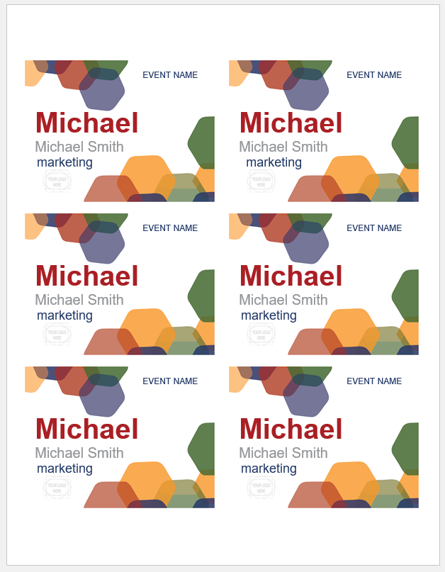 31 Free Name Tag Templates - TemplateHub
