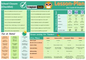 Lesson Plan Templates for COVID-19 Situations - TemplateHub
