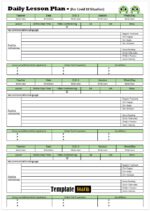 Lesson Plan Templates for COVID-19 Situations - TemplateHub