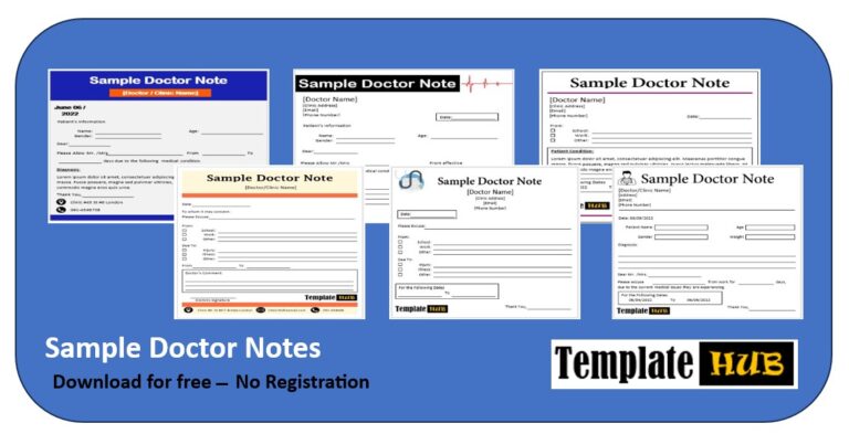 Doctor Notes Free Archives - Templates Hub