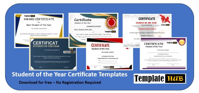 Printable Certificate Templates for Word, Excel, and Google Docs